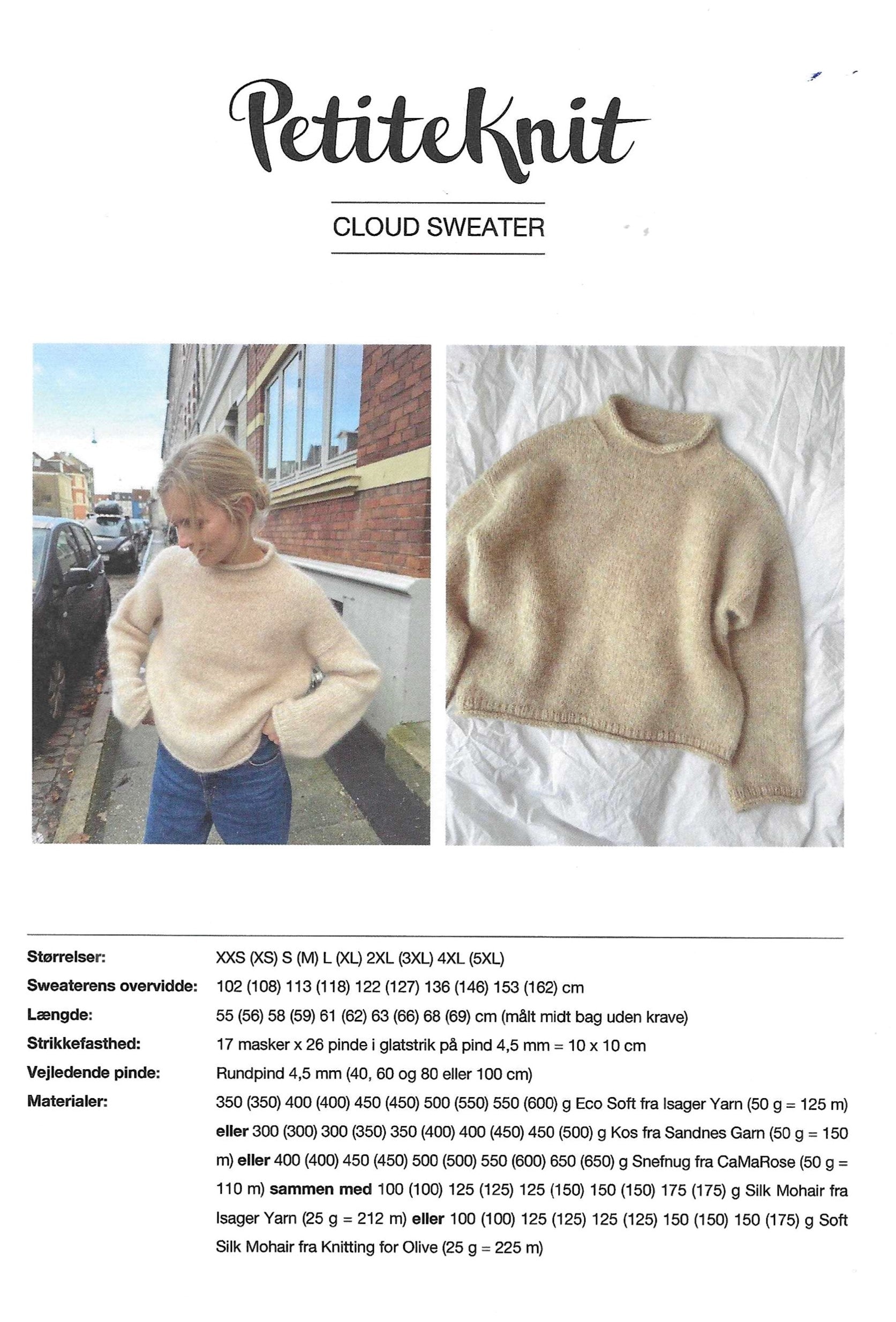 Cloud Sweater - PetiteKnit opskrift